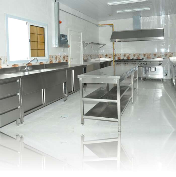 Stainless Steel Home Kitchen Setup – Custom Modular Steel Kitchen UAE
