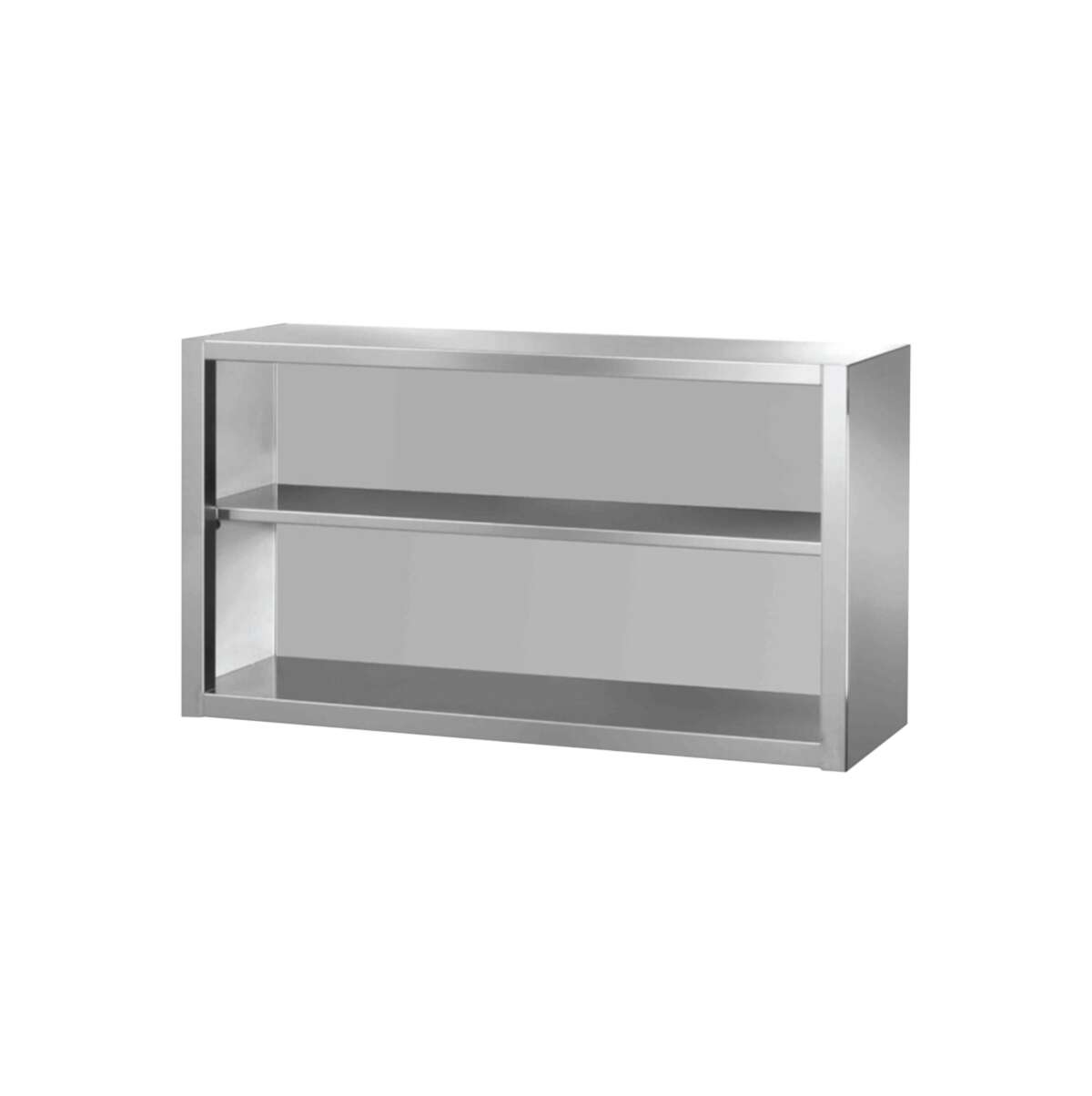 Stainless Steel Open Door Wall Cabinet – Commercial Wall Storage UAE