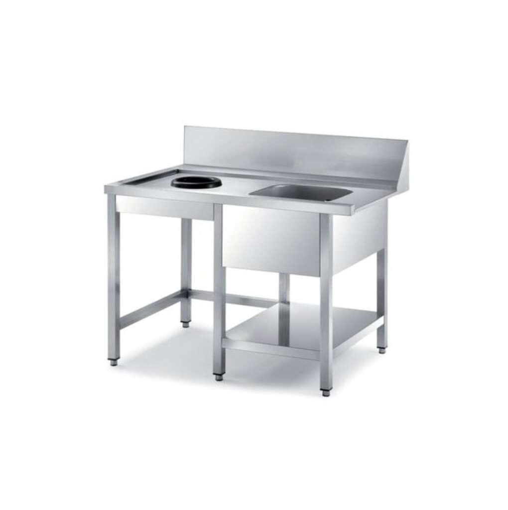 Stainless Steel Single Bowl Sink with Chute Hole – Commercial Waste ...
