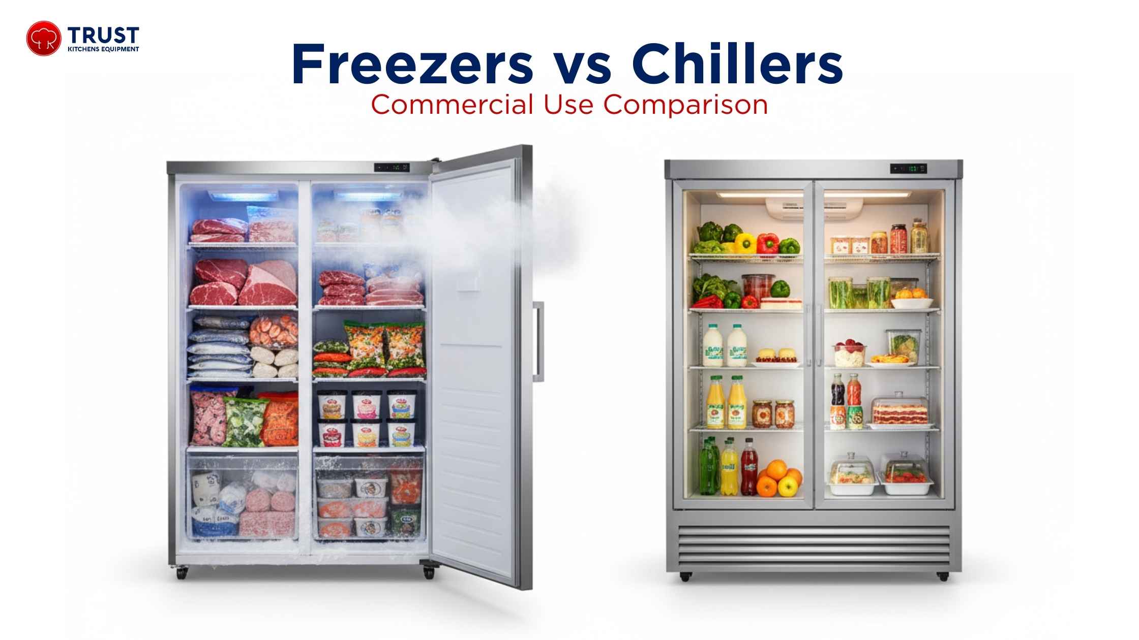 Freezers vs Chillers Commercial Guide | Trust Kitchen